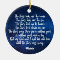 Beautiful Christian Prayer Stars Poem Personalized Ceramic Ornament ...