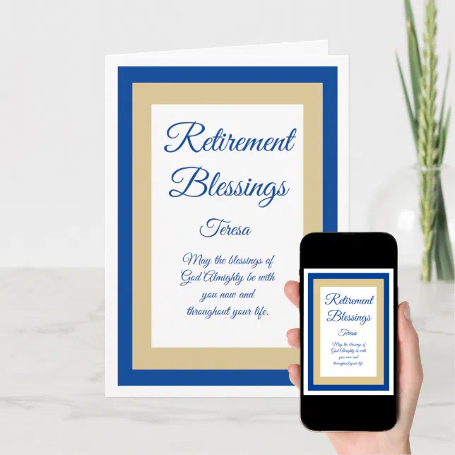 Beautiful Christian retirement card | Zazzle