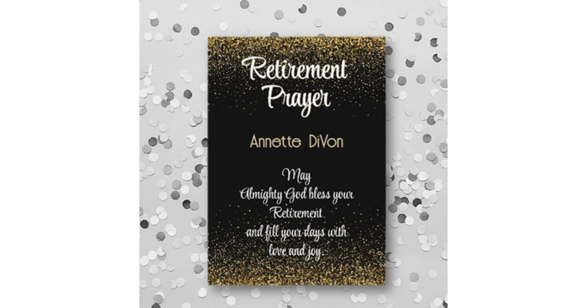 Beautiful Christian Retirement Prayer card | Zazzle