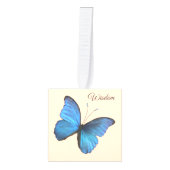 Beautiful Colorful Butterflies & Calligraphy Cube Ornament | Zazzle