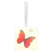 Beautiful Colorful Butterflies & Calligraphy Cube Ornament | Zazzle