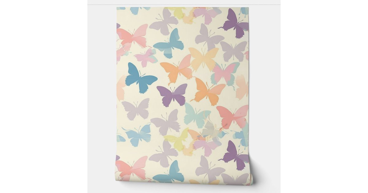 Beautiful Colorful Butterfly Spring Colors Wallpaper | Zazzle