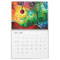 Beautiful Colorful Tree Art Paintings Calendar | Zazzle