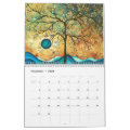 Beautiful Colorful Tree Art Paintings Calendar | Zazzle