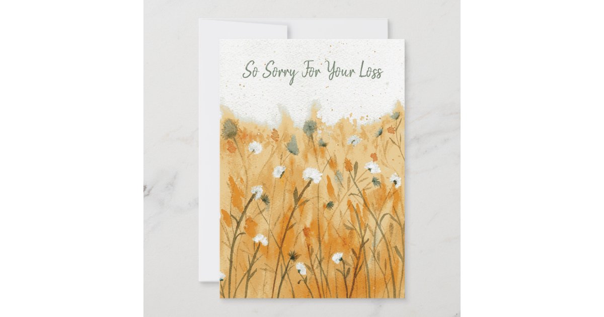 Beautiful Condolence Card | Zazzle