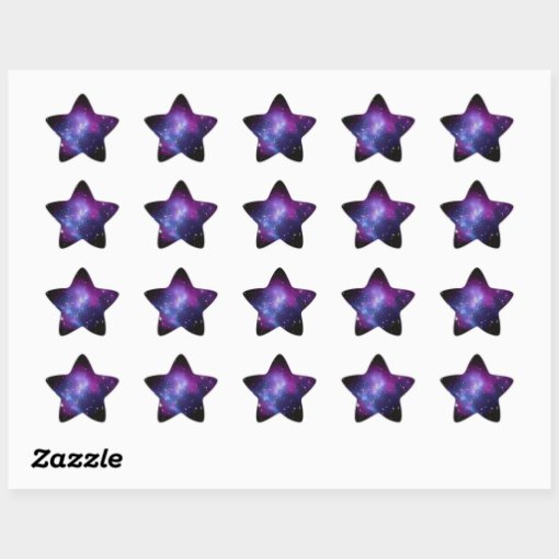 Beautiful cosmic space galaxy clusters star sticker | Zazzle