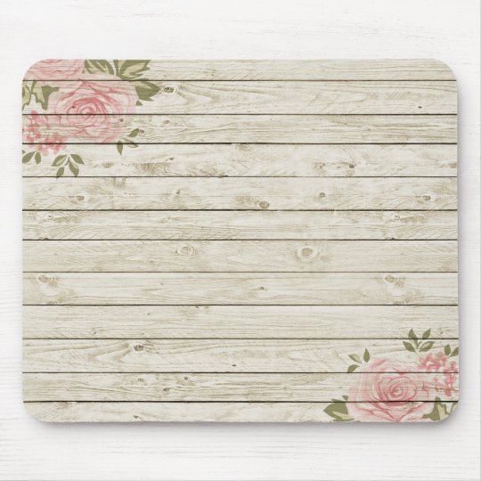 Beautiful Country Shabby Chic Rustic Wood Mouse Pad | Zazzle.com