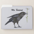 Beautiful Crow Design File Folder Set - Crow Lover | Zazzle