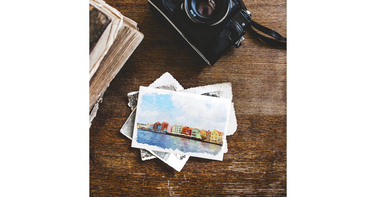 Beautiful Curacao Island Travel Postcard | Zazzle