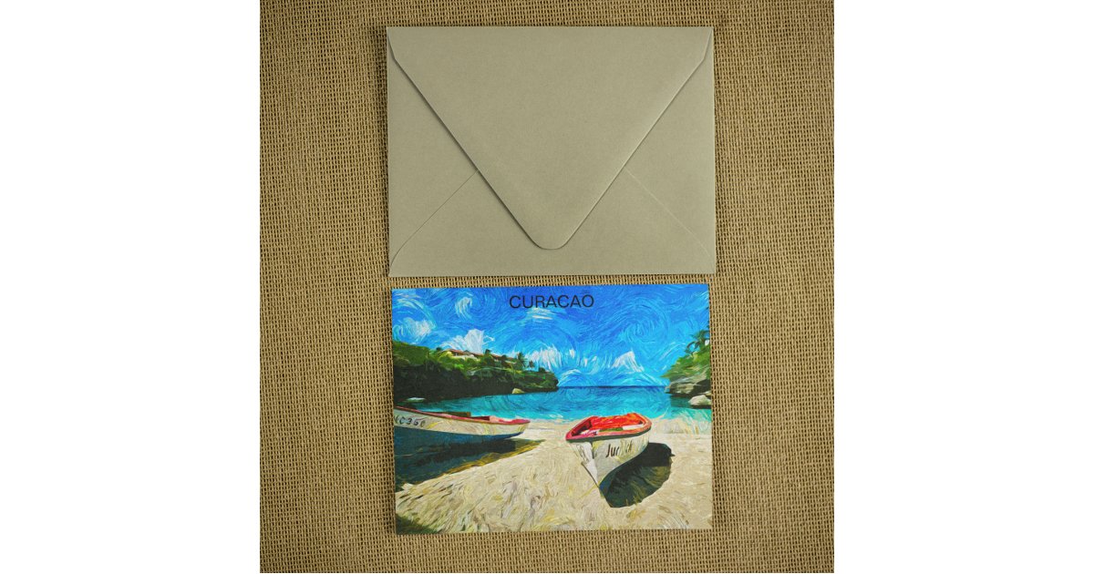 Beautiful Curacao Tropical Island Scenery Postcard | Zazzle