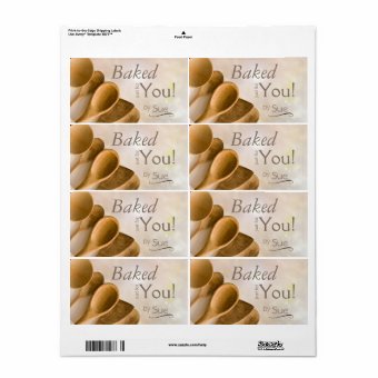 Beautiful Custom Baker's Labels | Zazzle