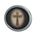 Beautiful Custom Christian Jesus Rustic Cross Belt Buckle | Zazzle