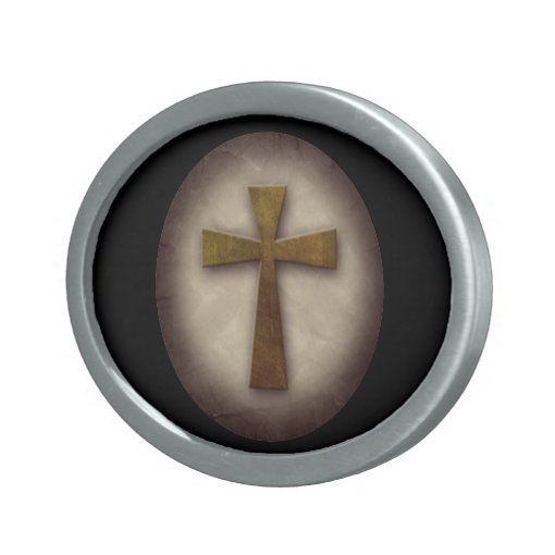 Beautiful Custom Christian Jesus Rustic Cross Belt Buckle | Zazzle