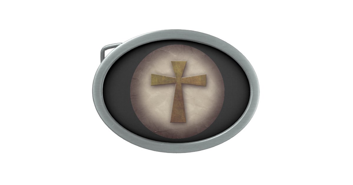 Beautiful Custom Christian Jesus Rustic Cross Belt Buckle | Zazzle