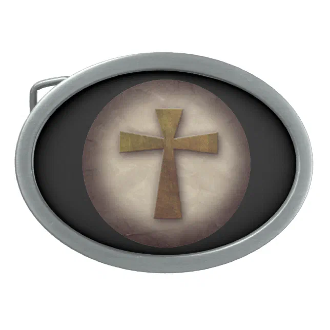 Beautiful Custom Christian Jesus Rustic Cross Belt Buckle | Zazzle