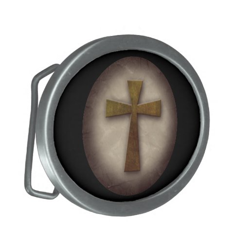 Beautiful Custom Christian Jesus Rustic Cross Belt Buckle | Zazzle