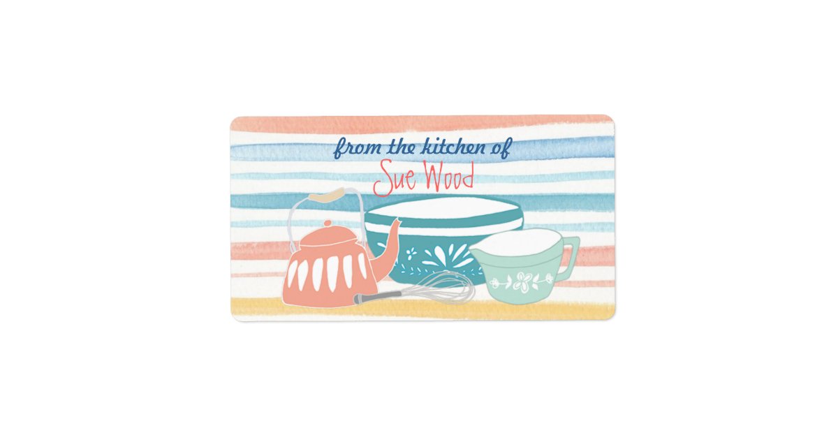 Beautiful Customized Cooking and Baking Labels | Zazzle