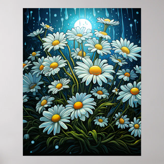 Beautiful Daisy Poster | Zazzle