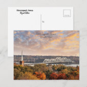 Beautiful Davenport Iowa Quad Cities Postcard | Zazzle