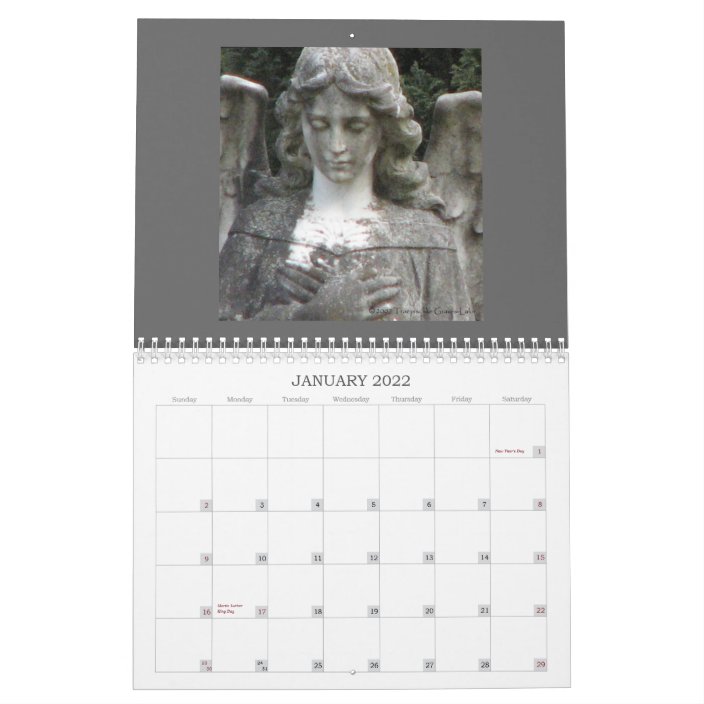 Beautiful Death - a calendar of cemetery art | Zazzle.com