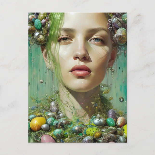 Beautiful Easter Goddess Postcard | Zazzle