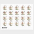 Beautiful! Easter Lilies & Wooden Cross Stickers | Zazzle