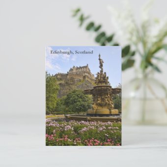 Beautiful Edinburgh Castle Postcard | Zazzle