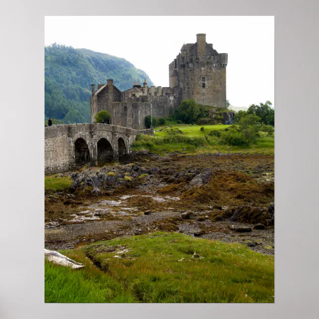 Beautiful Eileen Donan Castle in Western Dornie 2 Poster | Zazzle