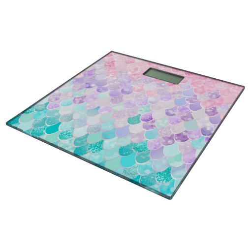 Beautiful Elegant Mermaid Pattern Bathroom Scales | Zazzle