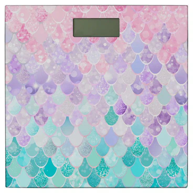 Beautiful Elegant Mermaid Pattern Bathroom Scales | Zazzle