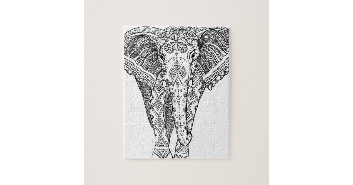 Beautiful Elephant Jigsaw Puzzle | Zazzle