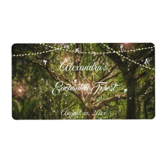 Beautiful, Enchanted Forest, Fairies, Sweet 16, Label | Zazzle.com