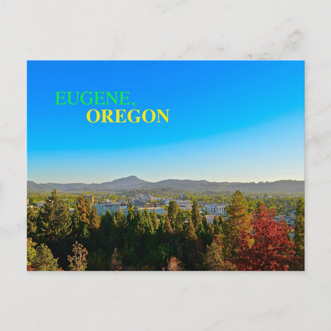 Beautiful Eugene, Oregon Panoramic Postcard! Postcard | Zazzle