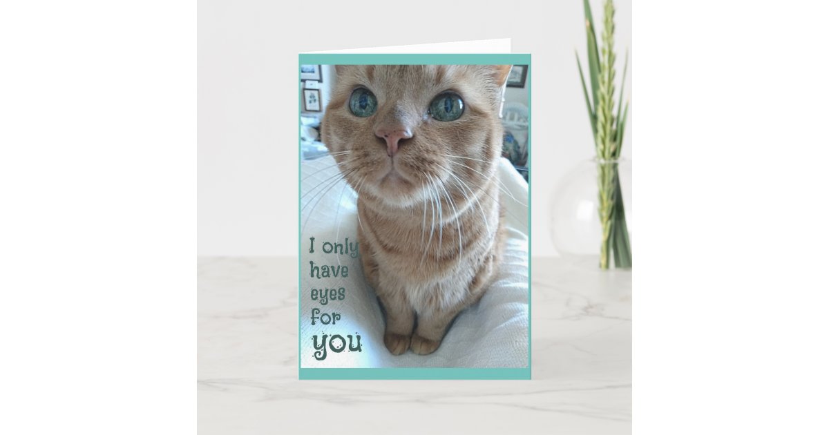 Beautiful Eyes Valentine Card | Zazzle