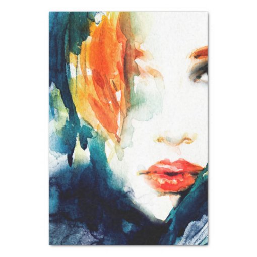 Beautiful Face Furniture Decoupage Tissue Paper | Zazzle