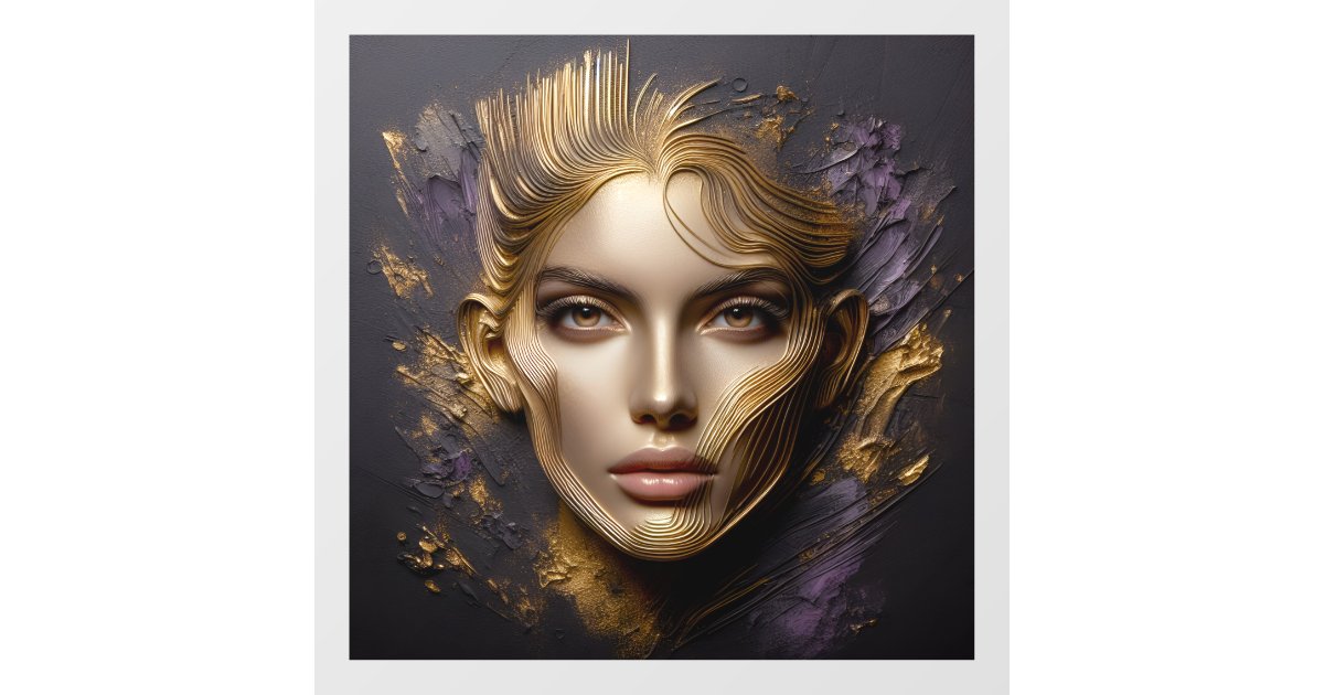 Beautiful Face Window Cling | Zazzle