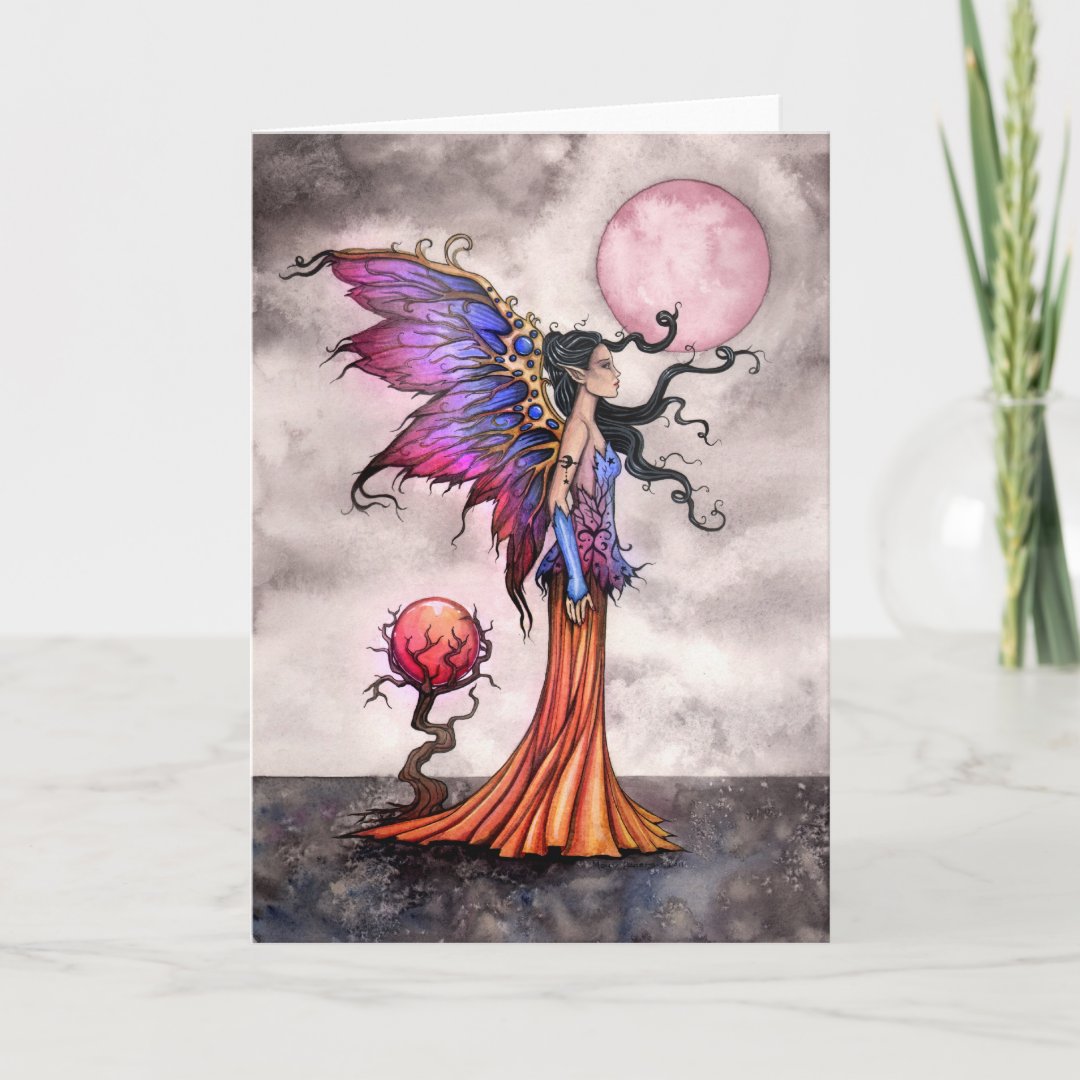 Beautiful Fairy Fantasy Art Greeting Card | Zazzle