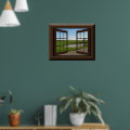 Beautiful Fake Window View Golf Course Poster | Zazzle