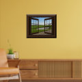 Beautiful Fake Window View Golf Course Poster | Zazzle