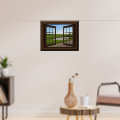 Beautiful Fake Window View Golf Course Poster | Zazzle