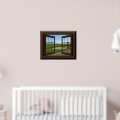 Beautiful Fake Window View Golf Course Poster | Zazzle