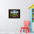 Beautiful Fake Window View Golf Course Poster | Zazzle