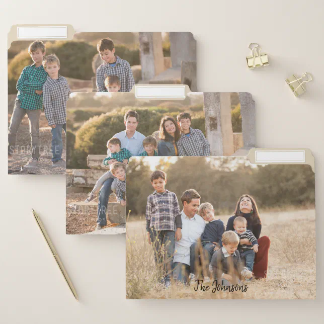 Beautiful Family Photos File Folder | Zazzle