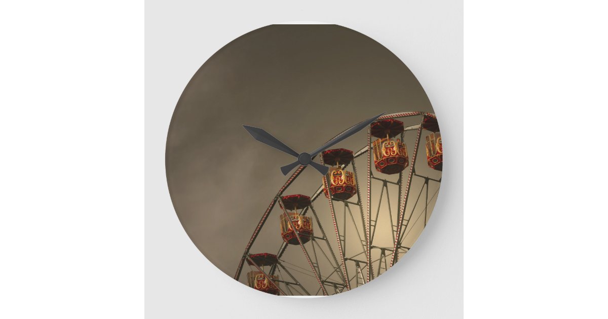 Beautiful ferris wheel clock | Zazzle