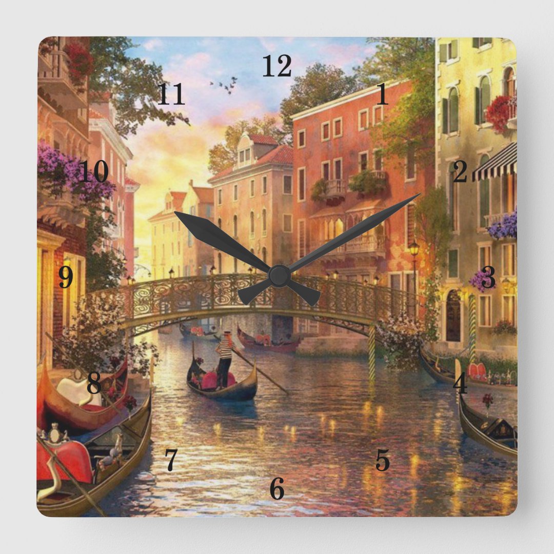 Beautiful Fine Art Wall Clock | Zazzle