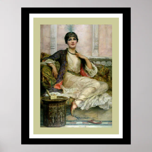 Beautiful Flapper Girl Poster | Zazzle