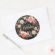Beautiful Floral Birthday sticker: "HappyBirthday" Classic Round ...