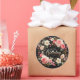Beautiful Floral Birthday sticker: "HappyBirthday" Classic Round ...