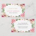 Beautiful Floral Graduate Students Graduation Calling Card | Zazzle