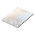 Beautiful Flower Floral Personalized Notepad | Zazzle